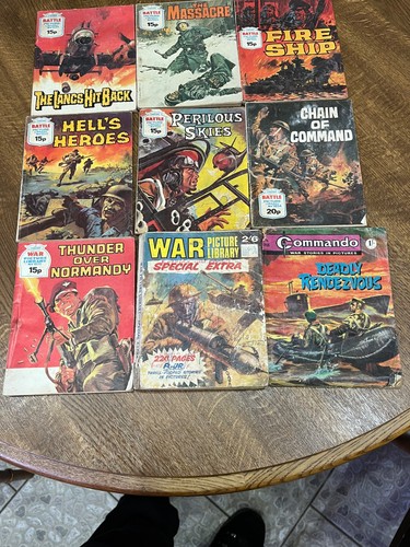war picture library commando comic books x 9 job lot | eBay UK