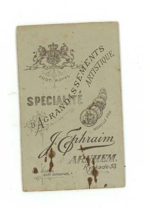 Vintage CDV Reverend Jan van Dijk Mzn. Dutch Minister & Educator | eBay UK