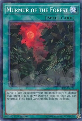 Yugioh - Murmur of the Forest - 1st Edition Shatterfoil Rare NM - Plus Free Holo | eBay