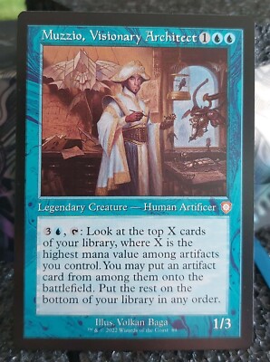 MTG Muzzio, Visionary Retro Frame Brother's War MTG Regular Card | eBay