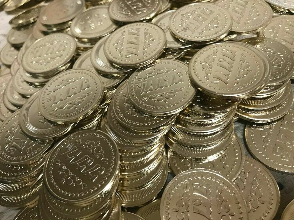 NEW 50 GOLDEN 777 AUTHENTIC PACHISLO SLOT MACHINE TOKENS - NEW NEVER ...