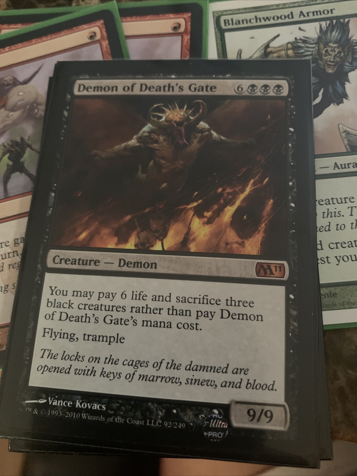 MTG Demon of Death's Gate Magic 2011 92/249 Regular Mythic Mint | eBay