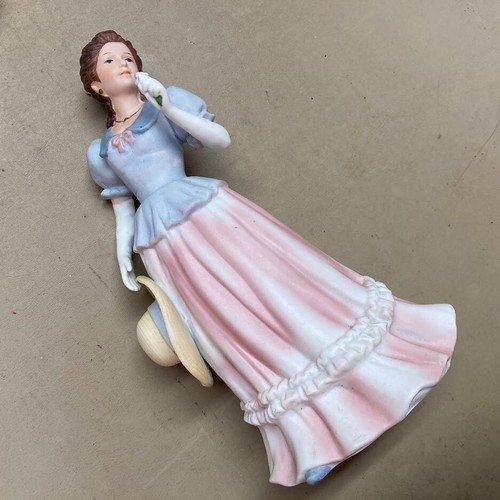 Vintage HOMCO Lady Camille Victorian Porcelain Figurine #1452 8 1/2" | eBay