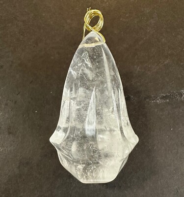 SALE! Natural Rock Crystal Chandelier Prisms Fruit Shape Pendant 4 ...