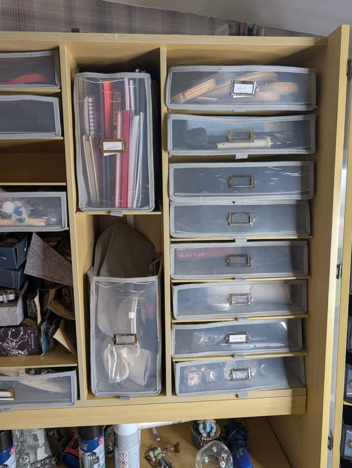 The Original ScrapBox Craft Storage Cabinet Cream With Drawers Work ...