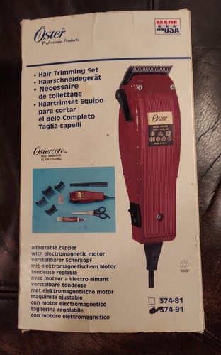 Vintage Oster Electric Clippers with some attatchments Model 374-91 ...