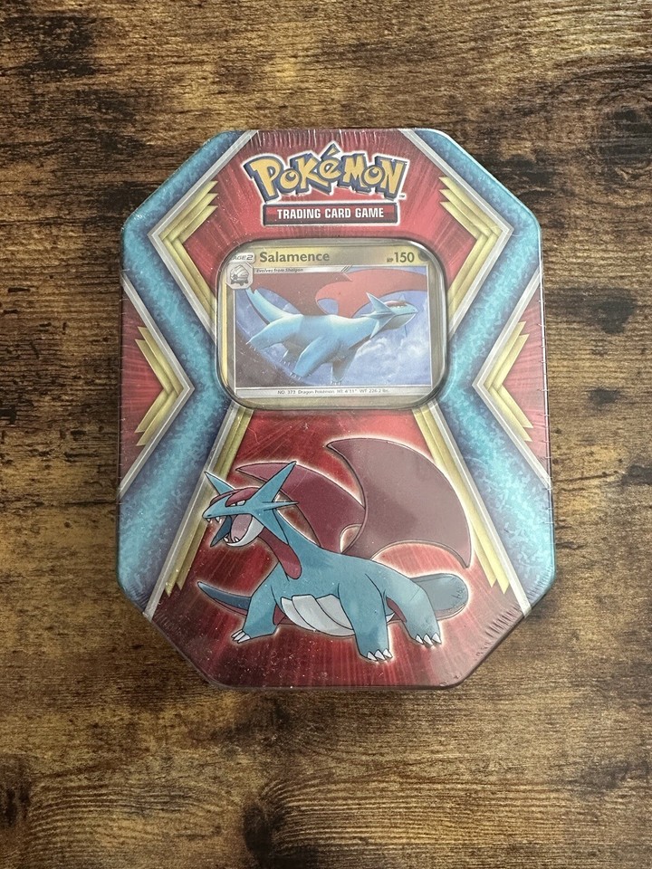 Factory Sealed Pokemon Salamence 2019 Tin & 2020 Snorlax Pin Collection ...