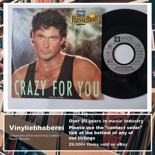 David Hasselhoff - Crazy for you 7'' Vinyl Germany | eBay