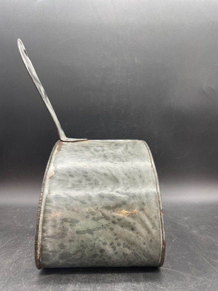 Rare Antique Gray Granite Ware Enamelware Half Split Pan Half Moon ...