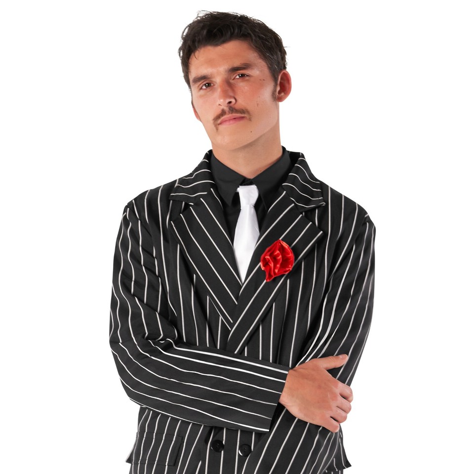 Men`s 1920s Gangster Suit Costume 20s Mafia Boss Mobster Halloween Suit ...