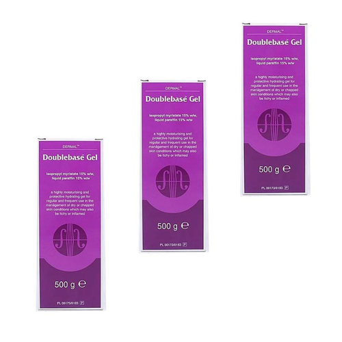 DoubleBase Moisturiser Gel 500g - Protect & Hydrate Dry Skin 3 x 500g ...