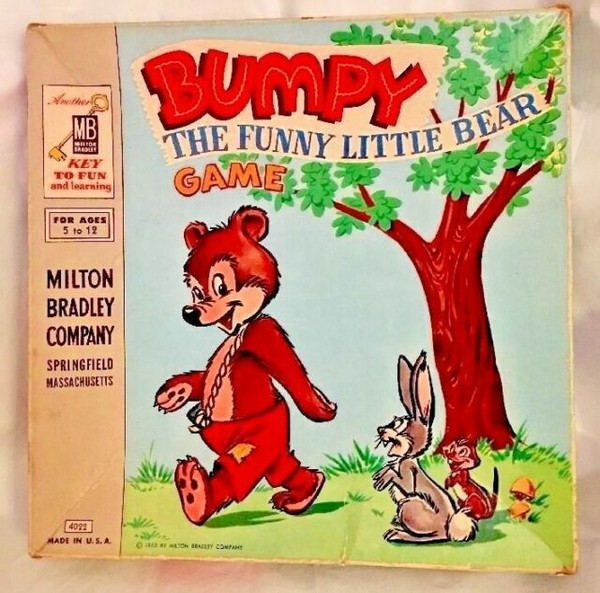 Vintage 1955 MB Milton Bradley Bumpy The Funny Little Bear Game for ...
