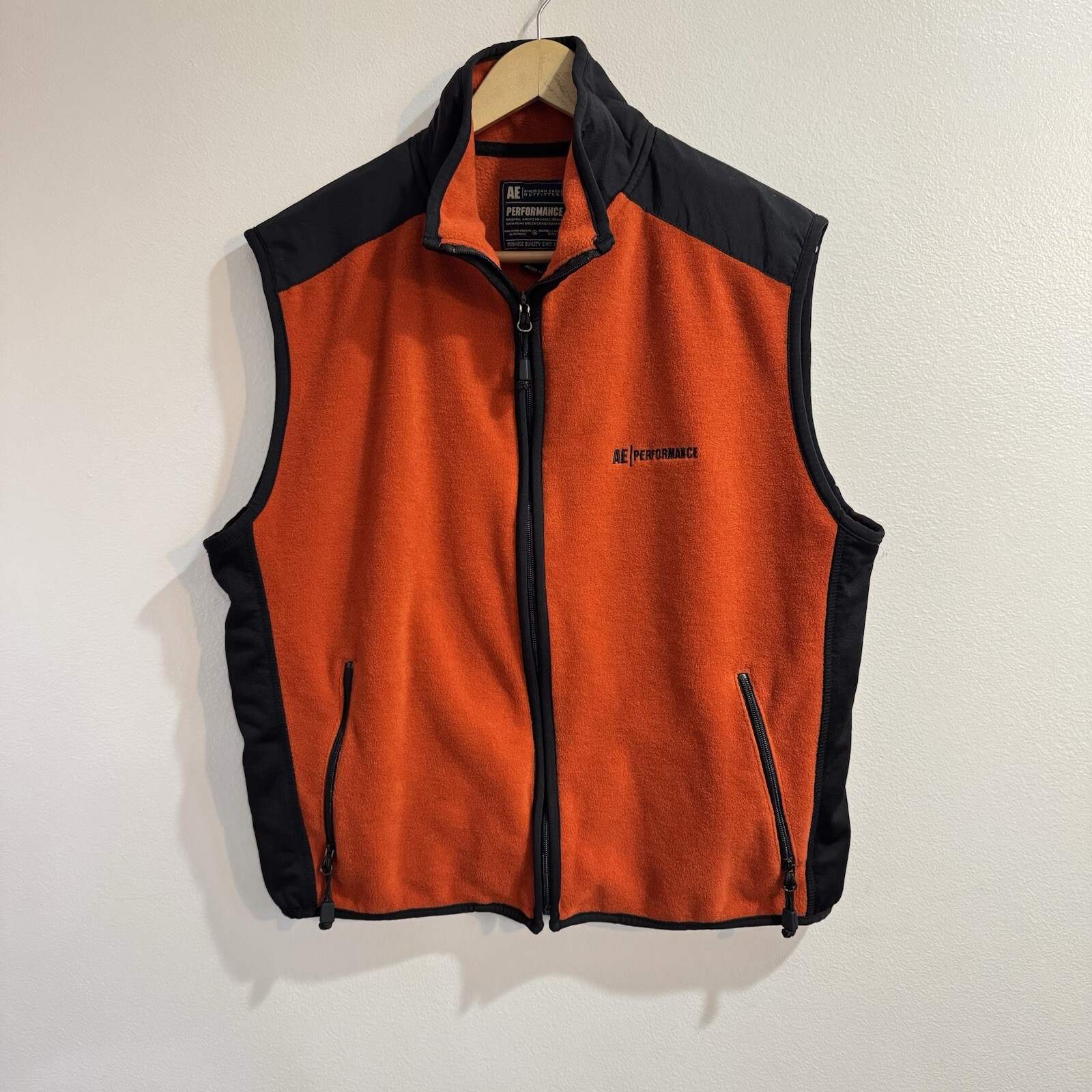 Vintage Y2K American Eagle Performance Vest Mens L Or… - Gem