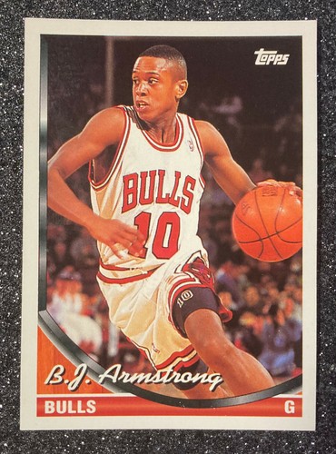 1993 Topps Rookie B.J. Armstrong Basketball Card Chicago Bulls (1x AS ...