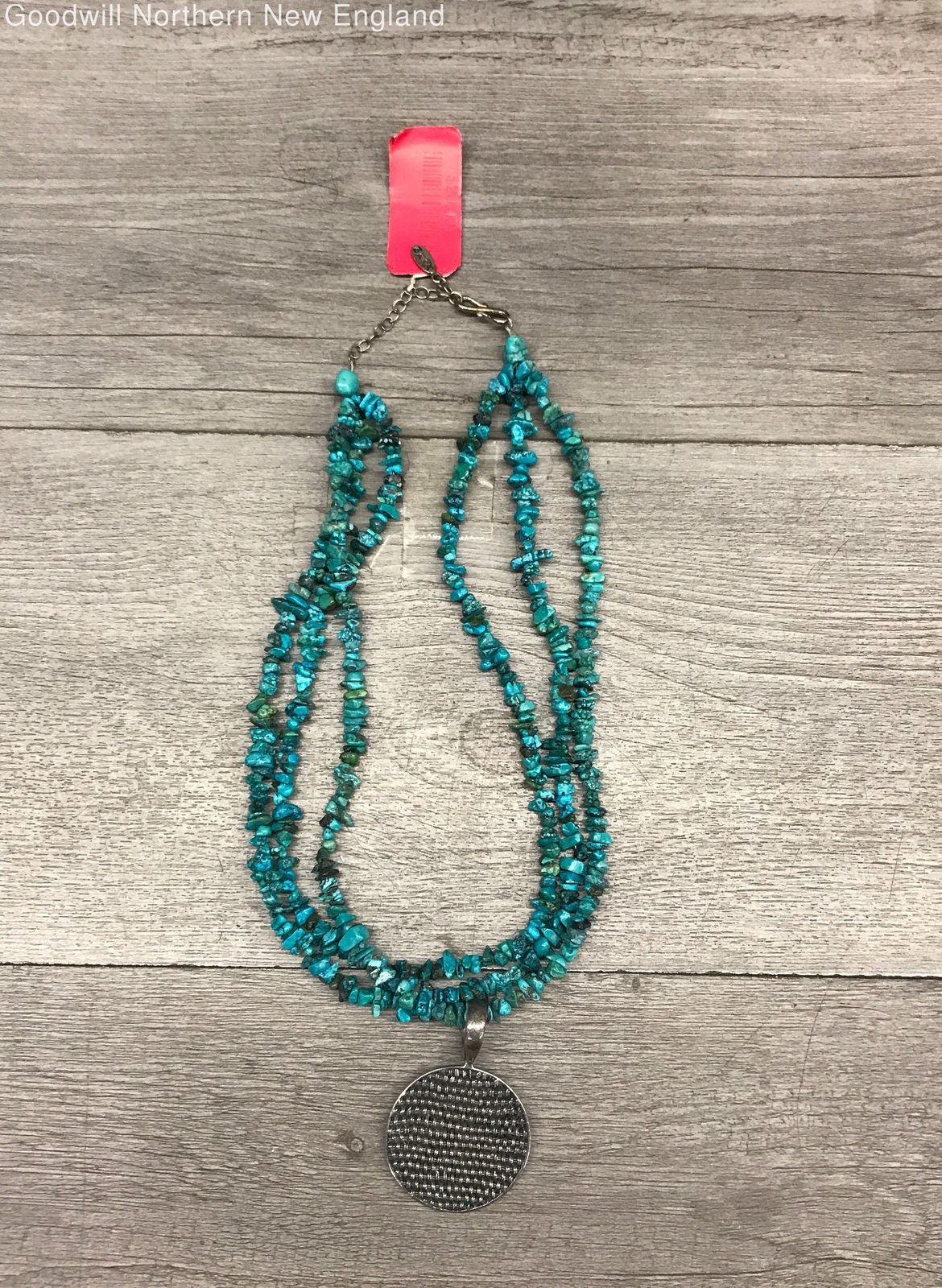 Sterling Silver Findings ExEx 3 Strand Turquoise Color Necklace 70.39g ...