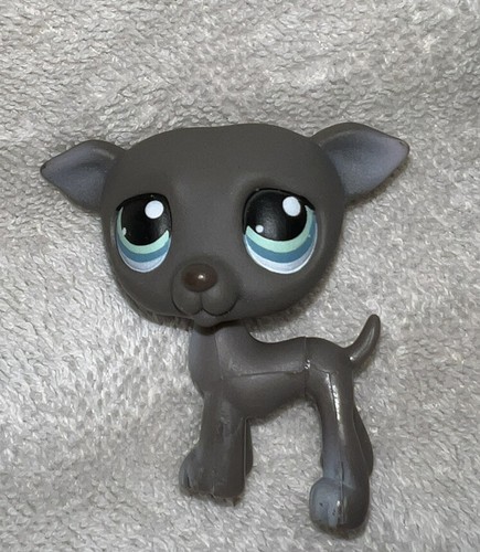 Littlest Pet Shop LPS #319 Greyhound Dog Standing Blue Eyes Magnet ...