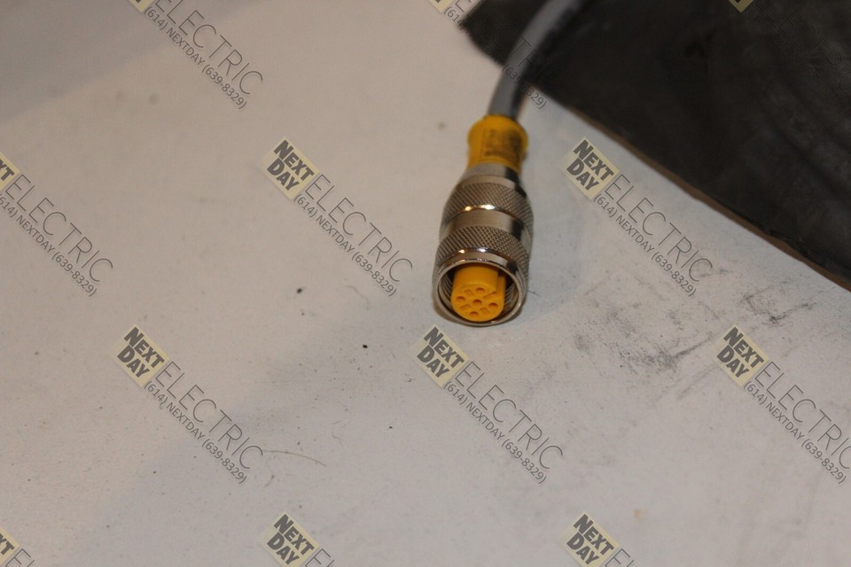 Turck, RK 4T-6, U2159, 4 Pin Female Cordset Cable Plug Connector Euro ...