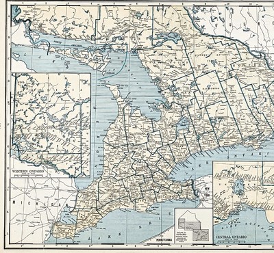 Pre-1900 - Ontario Canada Map