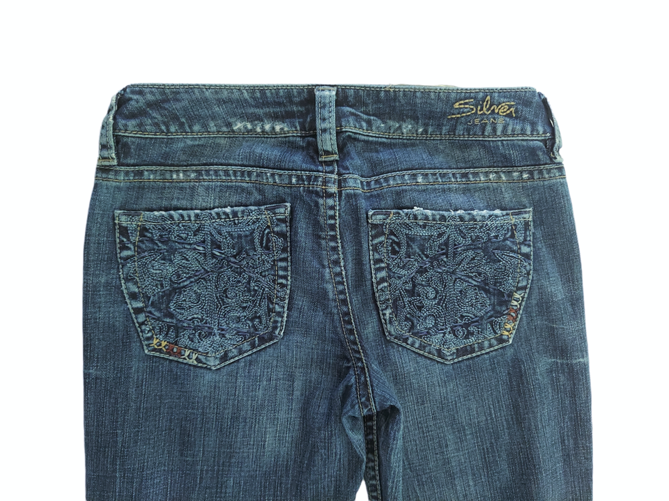 SILVER JEANS Women's Bootcut Embroidered Jeans Size 27 x 32 | eBay