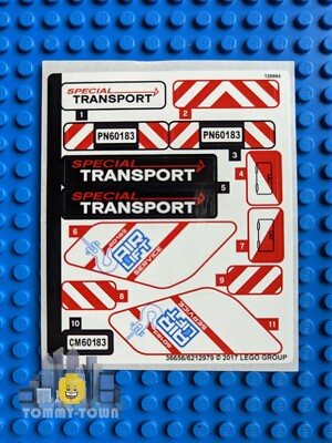 Lego Town City STICKER SHEET ONLY for Lego set 60183 Heavy Cargo ...
