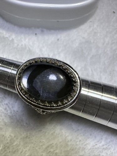 Vintage 1974 Color Change Cabochon Stone Silver Tone "MOOD RING”, PAT ...