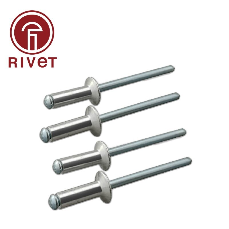 15977 4-4.8M Aluminum Steel Blind Rivet Head Pop Open Type Multi Size ...
