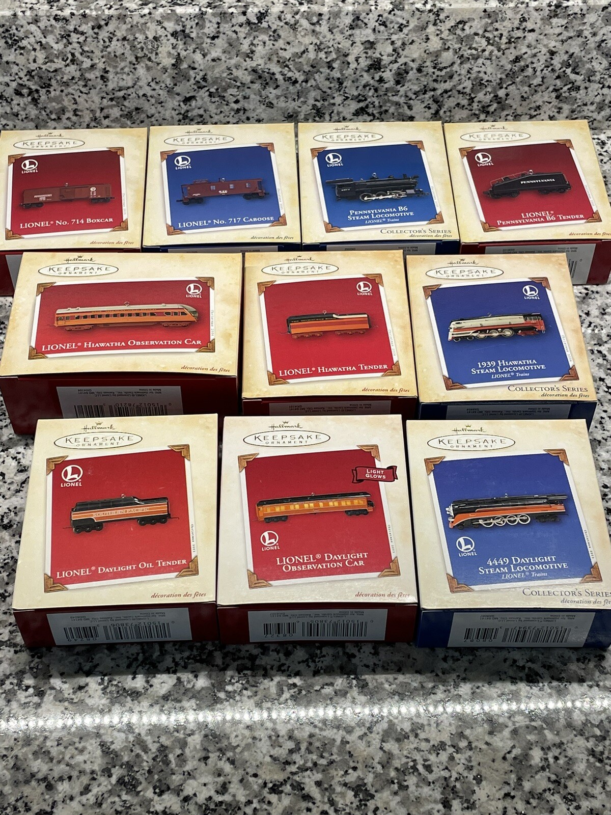 Hallmark Keepsake Ornaments: "LIONEL TRAINS", COMPLETE SERIES (Set Of ...