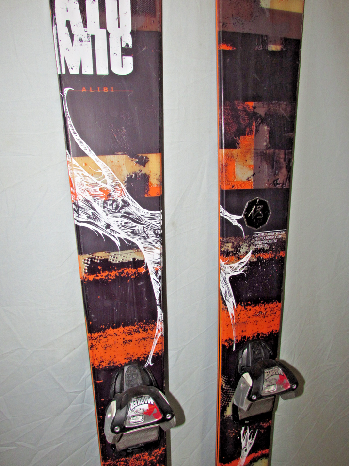 ATOMIC ALIBI skis 187cm w/ All Mountain Rocker with Marker Griffon 13 ...