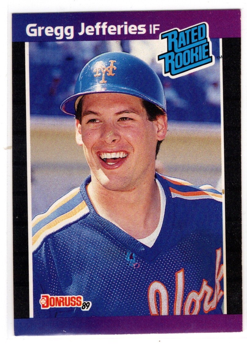 GREGG JEFFERIES METS RC 1989 DONRUSS RATED ROOKIE #35 | eBay