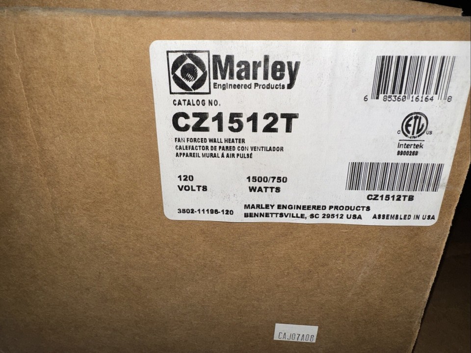 Marley CZ1512T 120V 1500 / 750W COS-E Series Wall Heater | eBay