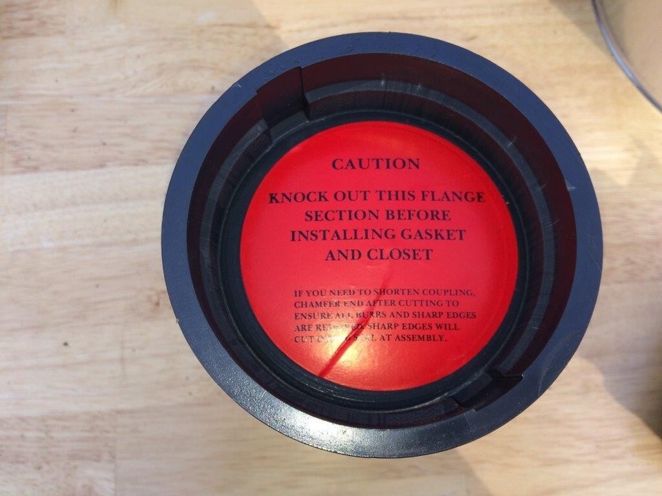 Zurn wall hung Plastic 4 inch nipple with knock out test cap plug 6 ...