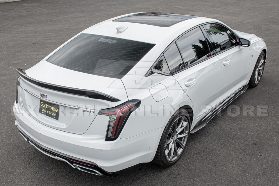 For 20-Up Cadillac CT5 Sport V | Blackwing Style CARBON FIBER Rear Wing ...