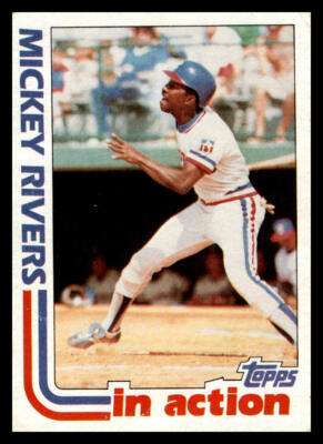 1982 Topps Mickey Rivers #705 Texas Rangers | eBay