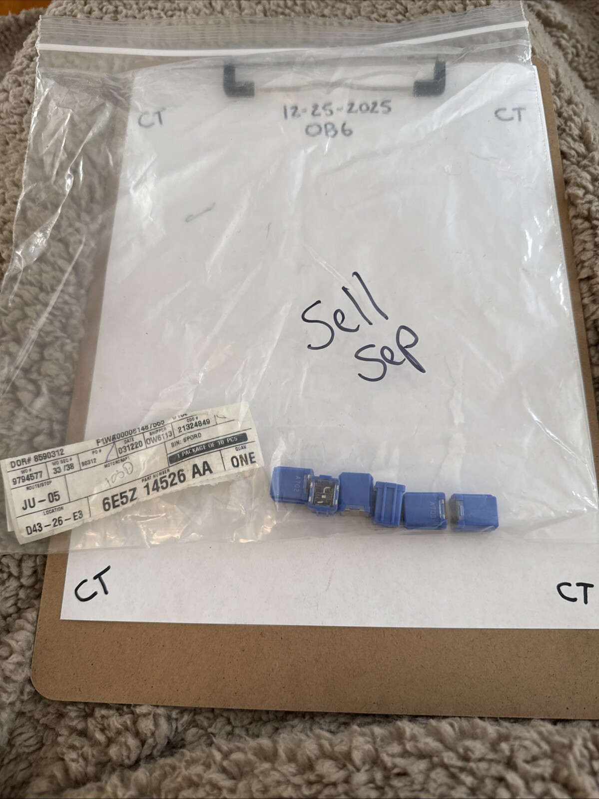 New Genuine Ford Fuse 6E5Z14526AA / 6E5Z-14526-AA OEM (1) Fuse Sold ...