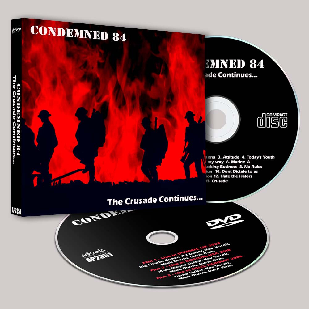 Condemned 84 - The Crusade Continues... CD+DVD CD Skinhead Oi! | eBay UK