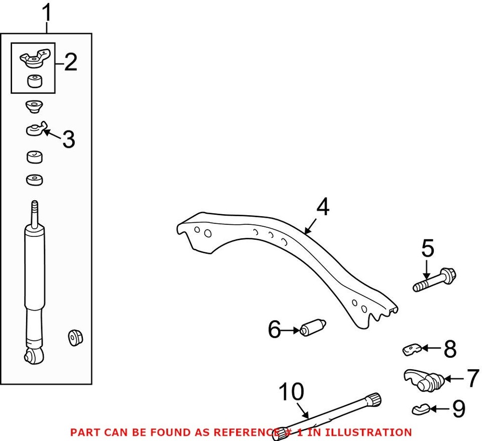 Genuine OEM Front Shock Absorber For Lexus LX470 Base 1999-2007 ...