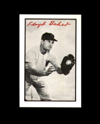 Floyd Baker Hand Signed 1953 Bowman Color Reprint Boston Red Sox ...