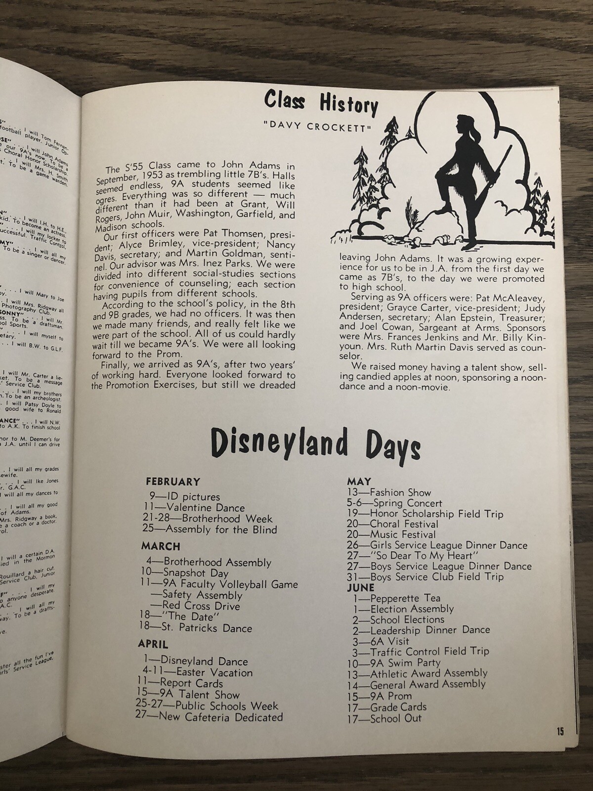 John Adams Junior High School Summer 1955 Yearbook Santa Monica ...