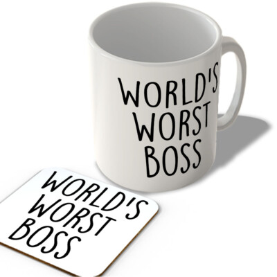 World's Worst Boss - Mug and Coaster Set | eBay UK