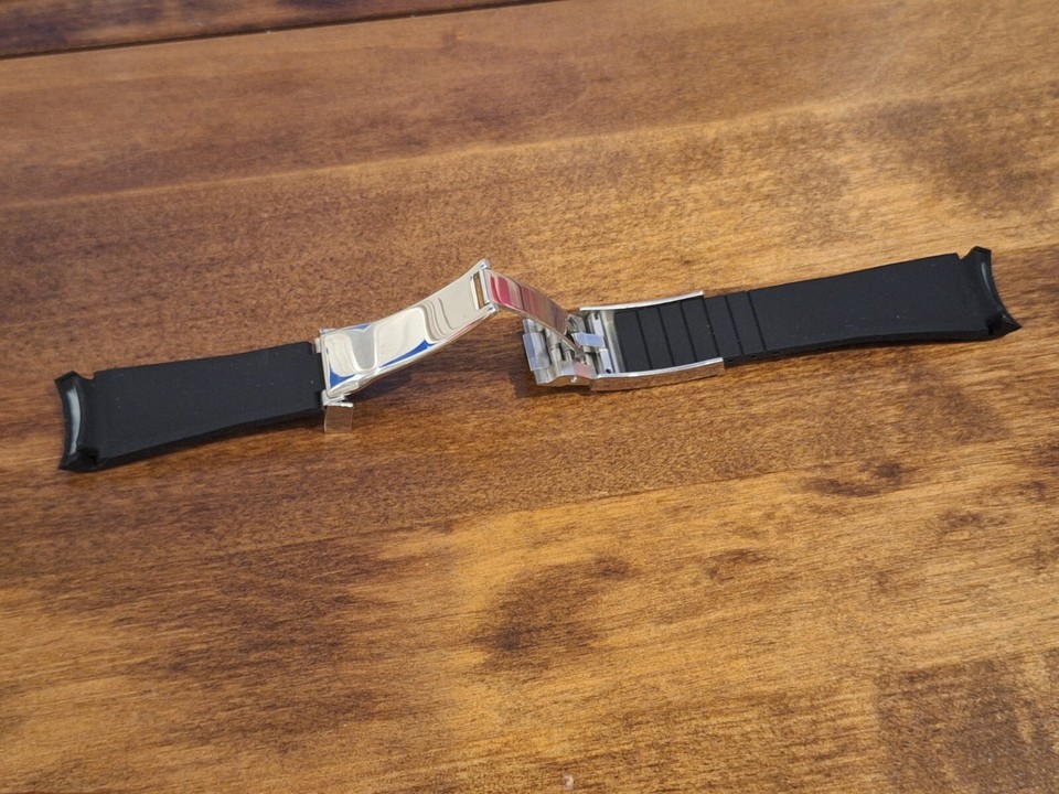 Rolex Submariner / GMT Master: Deployment Clasp Black Rubber Oyster ...