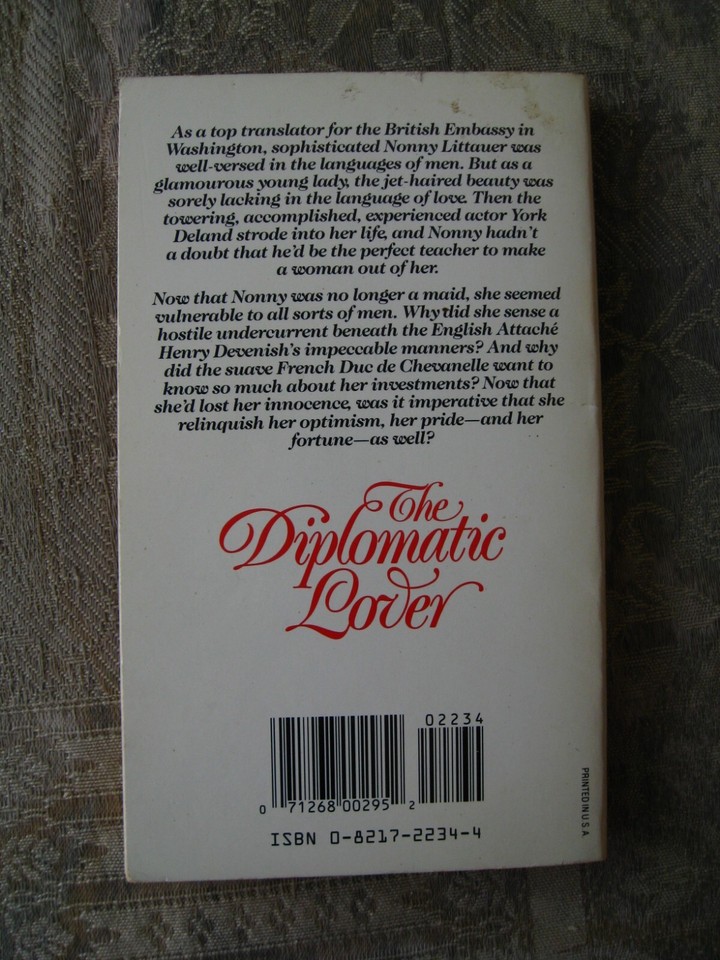 Elsie Lee - The Diplomatic Lover (Zebra Suspense) - 1987 - paperback | eBay