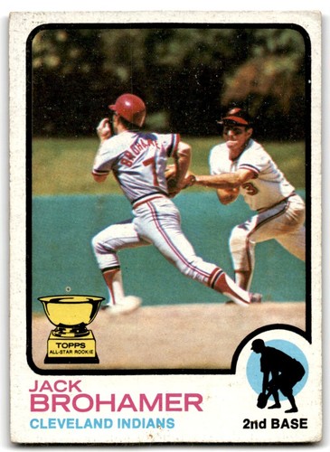 1973 Topps Jack Brohamer Rookie Cleveland Indians #181 | eBay