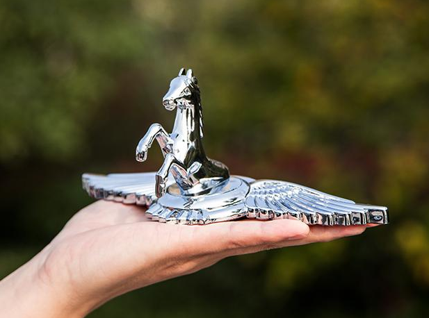 Chrome Metal Horse Pony Wing Car Hood Ornament Emblems Badge Decal ...