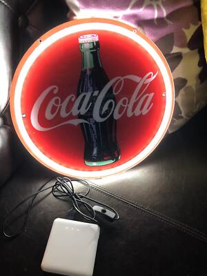 Cola Coke Bottle Pepsi Drink Bud Club AD Silicone LED NEON Light Sign ...