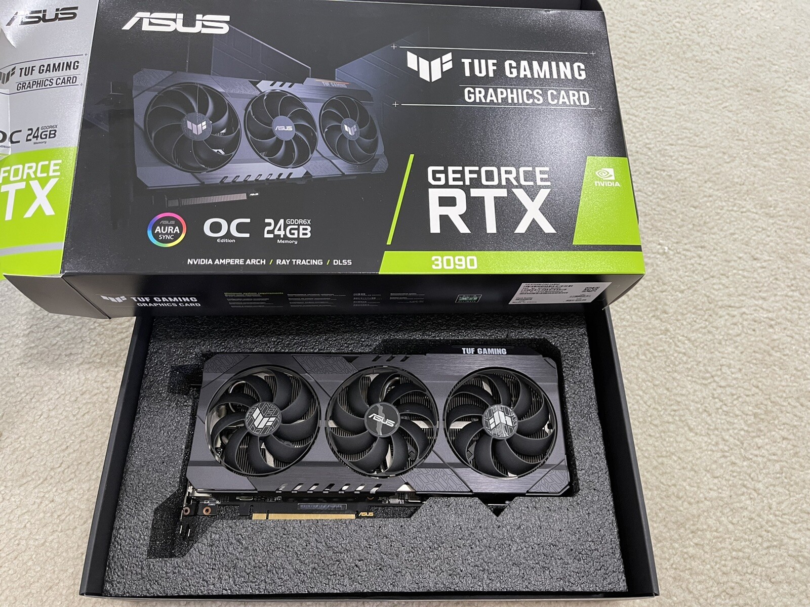 ASUS TUF Gaming GeForce RTX 3090 OC 24GB GDDR6X Graphics Card. Used. | eBay