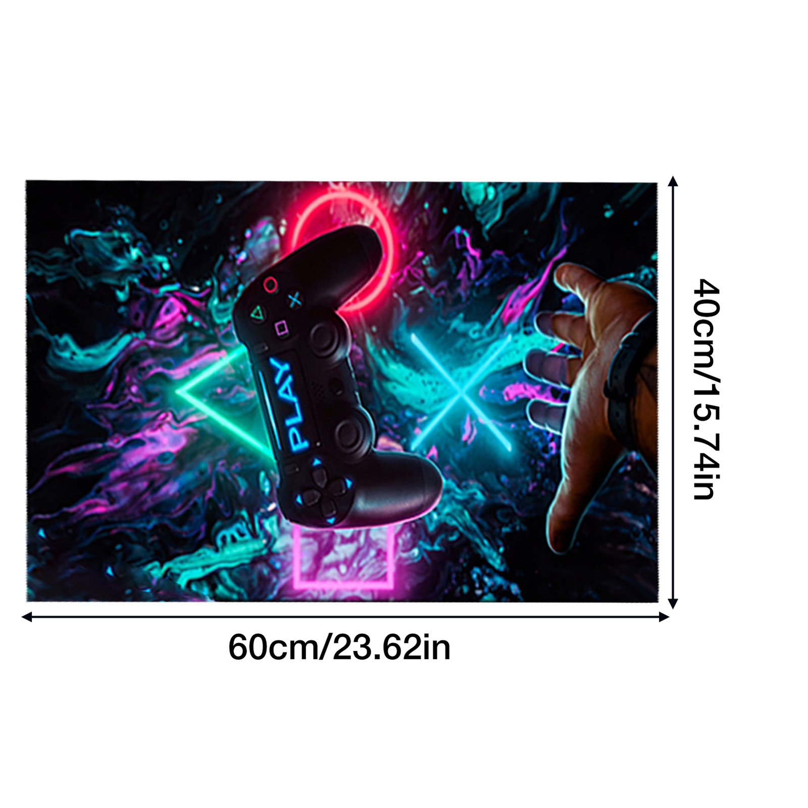 1* Gamer Gaming Game Controller Area Rug Floor Mat Soft Gamer Rug ...