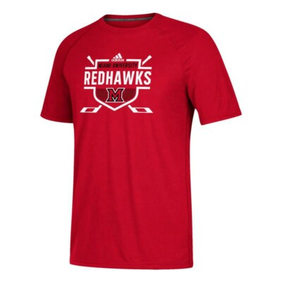 Miami RedHawks NCAA Adidas Men's Red "Instinctive" Team Climalite T ...