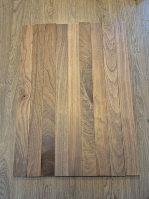 9x Walnut Hardwood Timber Offcut Lengths 590x48x20 | eBay UK