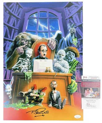TIM JACOBUS signed 12x18 Poster GOOSEBUMPS Cover Artist Illustrator ...