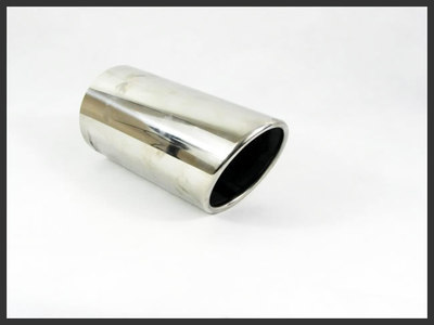 STAINLESS STEEL 4" INCH ROLLED IN SLASH CUT UNIVERSAL SPORTS EXHAUST ...